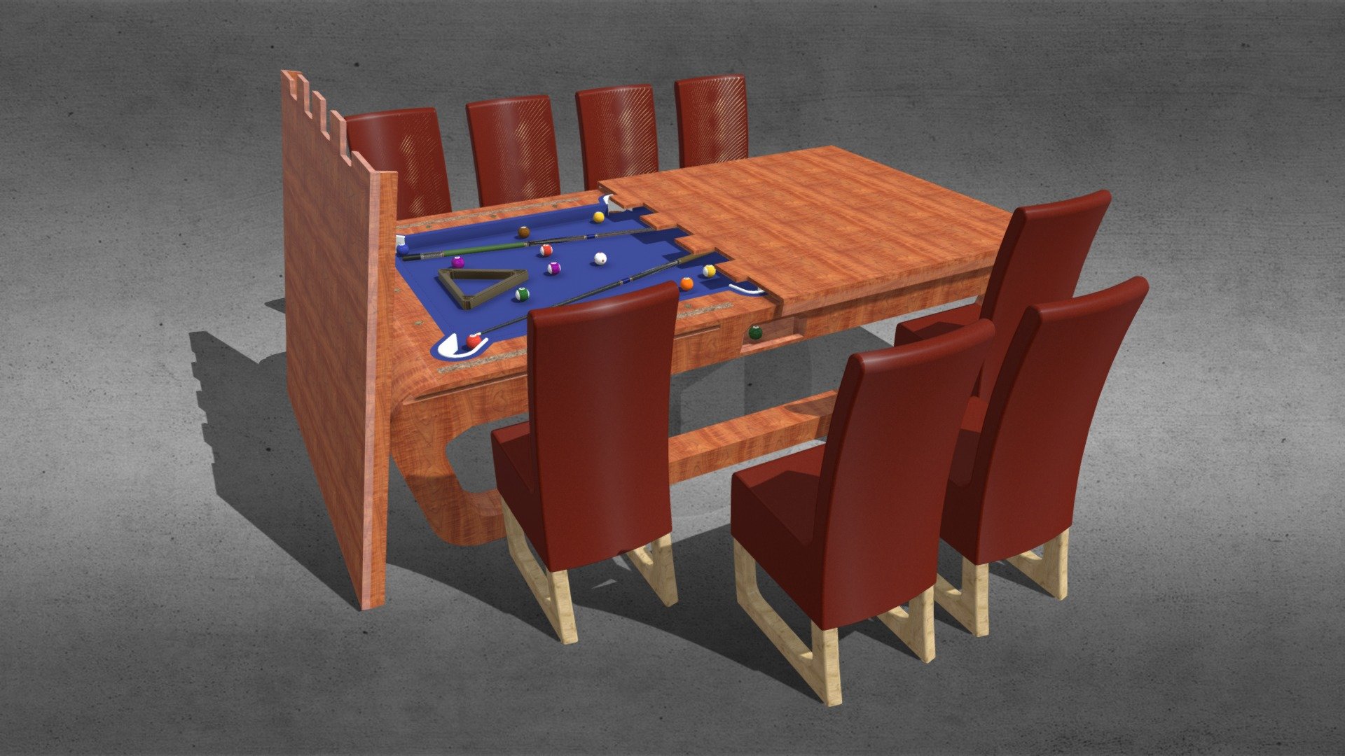 Pool Table 2 - Buy Royalty Free 3D model by vimalgeorge10 [3aecc55 ...