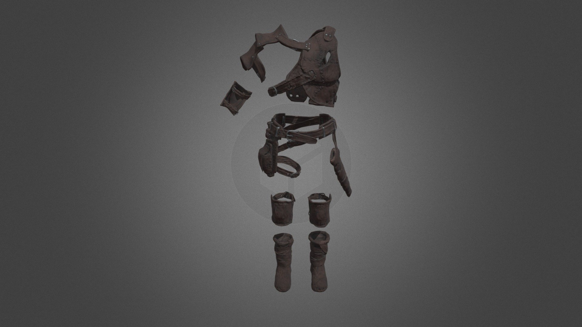 Leather armor from Warrior - 3D model by Papupoca [3aed97f] - Sketchfab