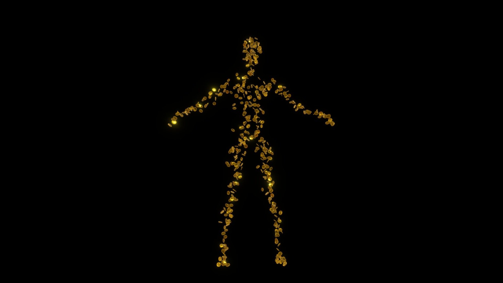 Coin Man, Human from golden coins - Buy Royalty Free 3D model by tkkjee ...