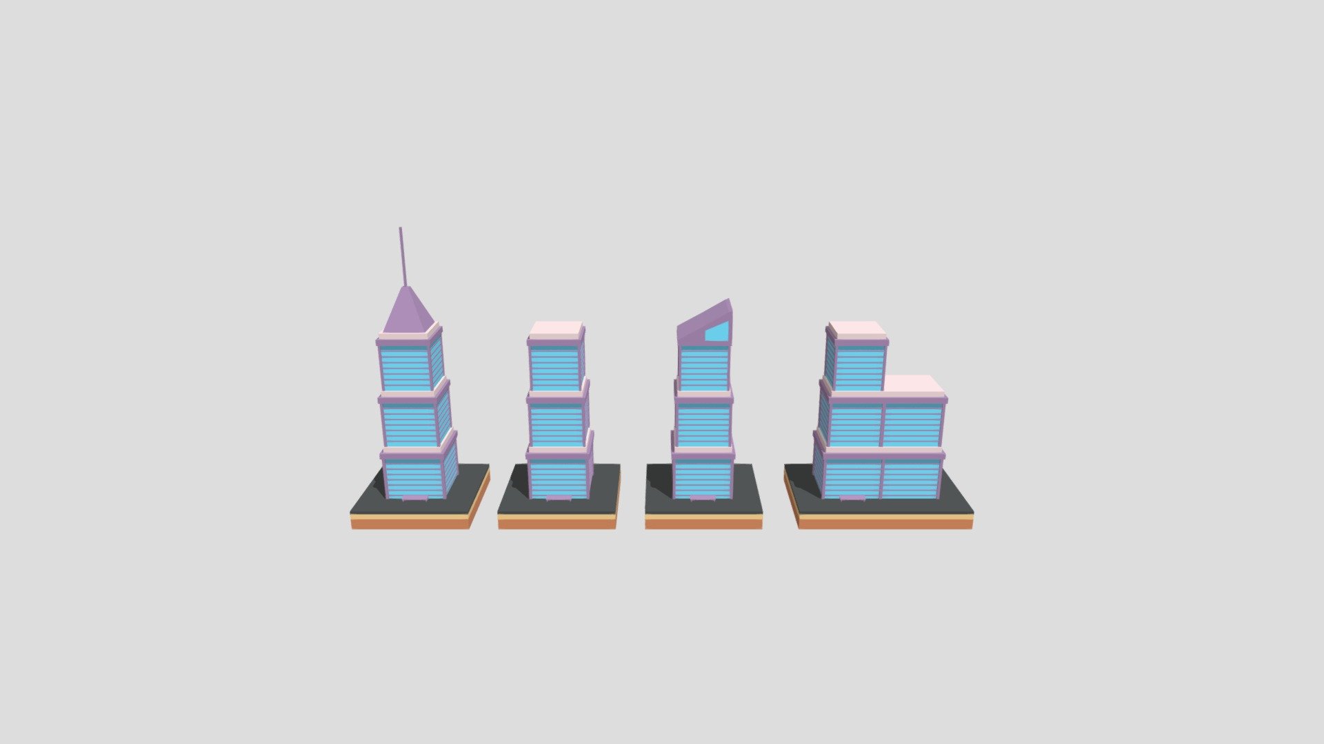 skyscraper Low Poly - 3D model by serrex1488 [3aeea88] - Sketchfab