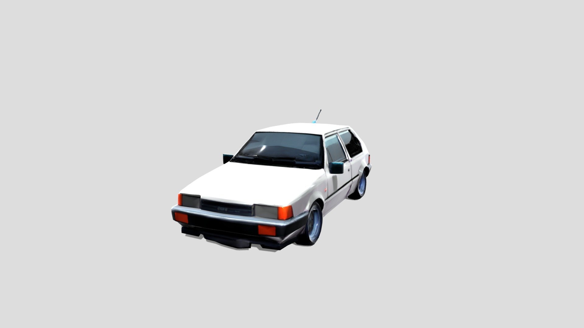 A modest and slightly worn 1980s hatchback car - Download Free 3D model ...
