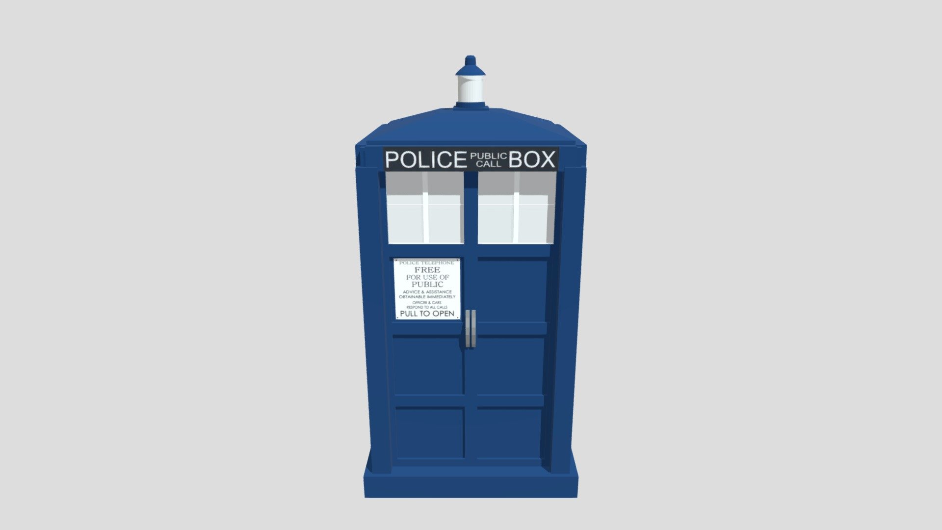 Doctor Who TARDIS - 3D model by grkpektis [3af2f68] - Sketchfab