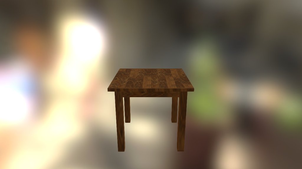 Rustic Table 02 - 3D model by Creative Market (@creativemarket ...