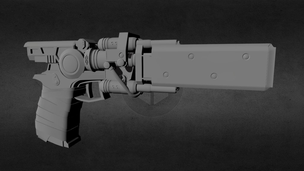 Space Gun - 3D model by bdunback (@hardcoreblake) [3af416c] - Sketchfab