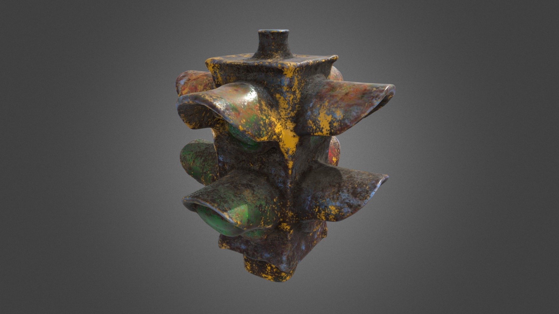 old rusty traffic light - Download Free 3D model by vicente betoret ...
