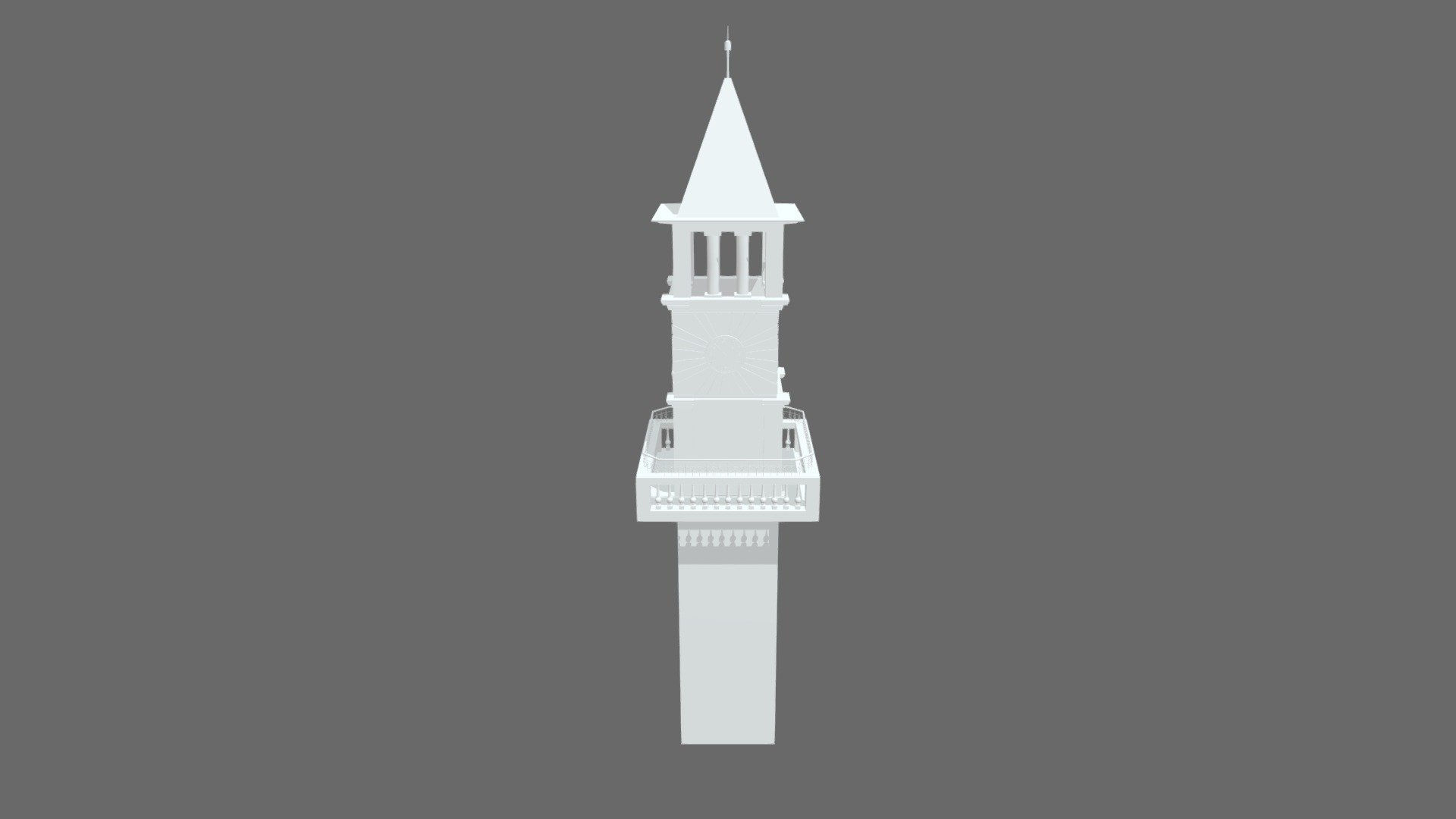The Clock Tower of Tirana - 3D model by Flavio Avdulla (@a.flavio4366 ...