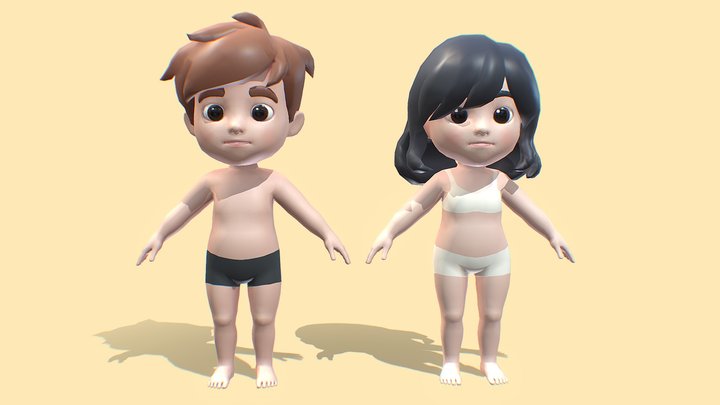 Kids 3D models - Sketchfab