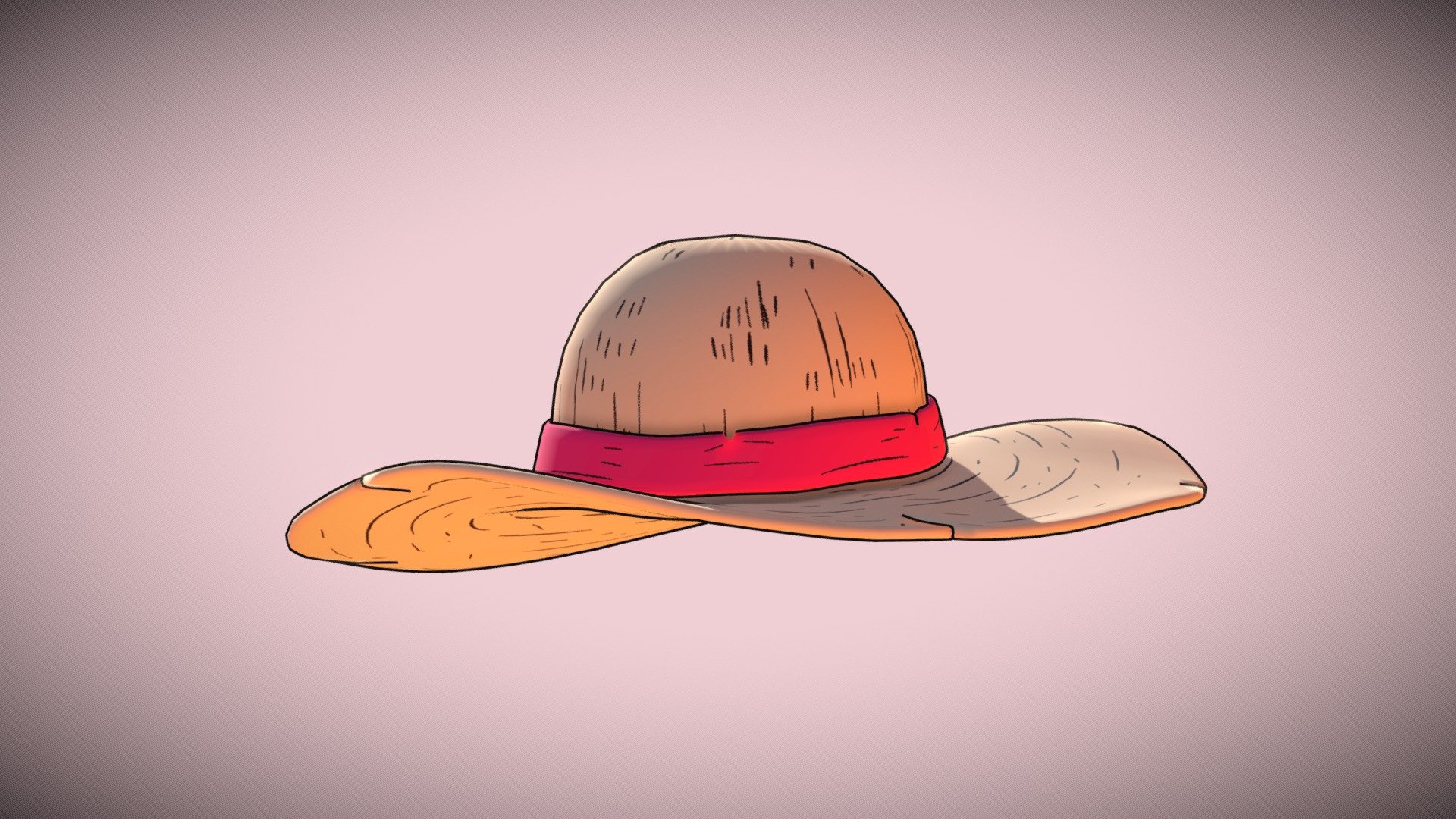 Luffy Hat - Download Free 3D model by ผมเรียนกราฟิก (@ramakienx ...
