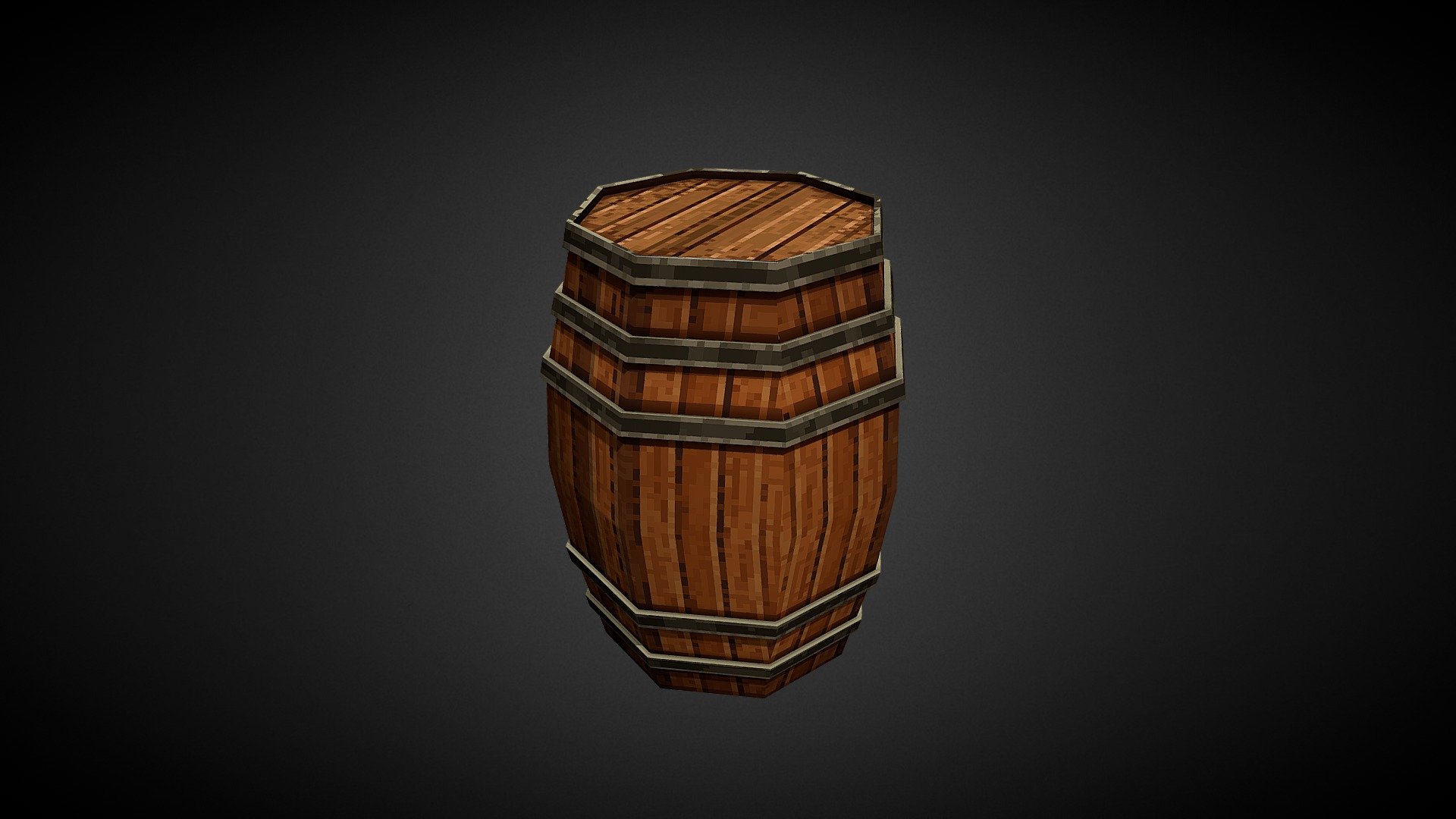 Wooden Barrel - 3D model by Drakeling Labs (@drakelinglabs) [3af8509 ...