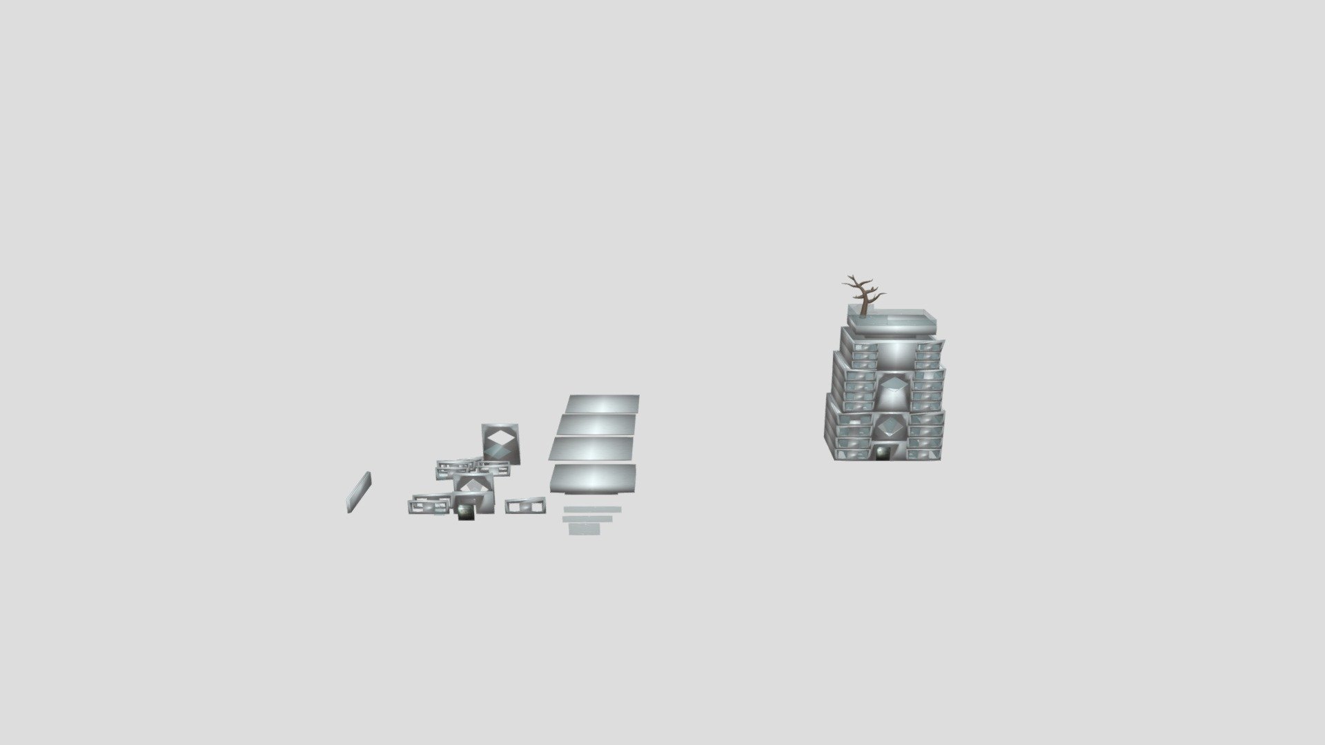 Textured modular kit - Download Free 3D model by crystalmcaulay2019 ...