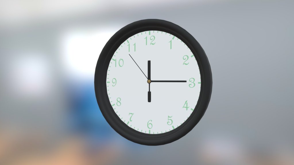 Clock - Zegar - Wanduhr - 3D model by NeoPops [3afa155] - Sketchfab