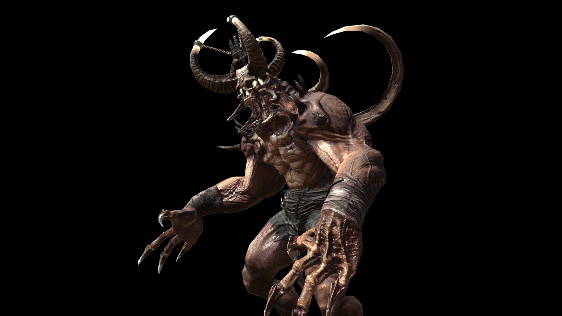 BigDemon - Buy Royalty Free 3D model by dremorn [3afb206] - Sketchfab Store