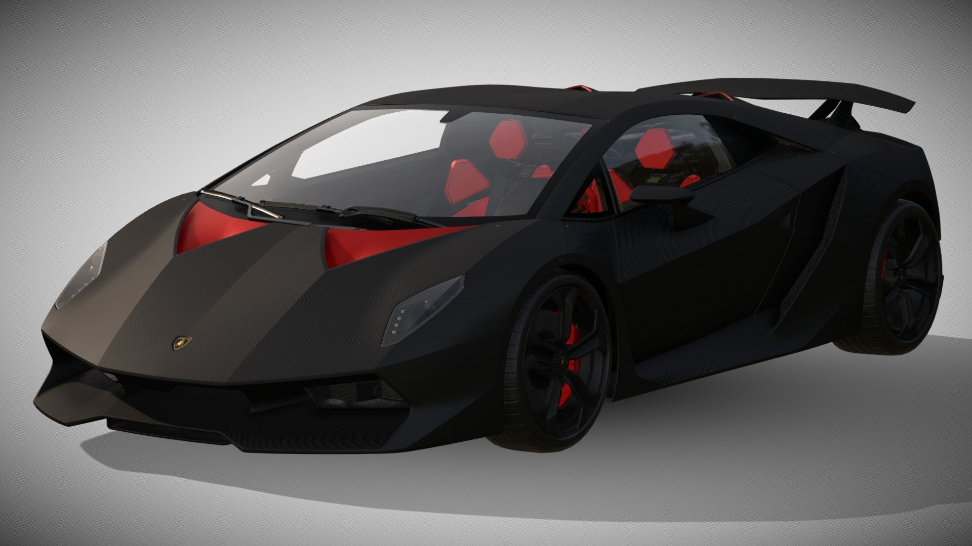 Lamborghini Sesto Elemento Black And Red
