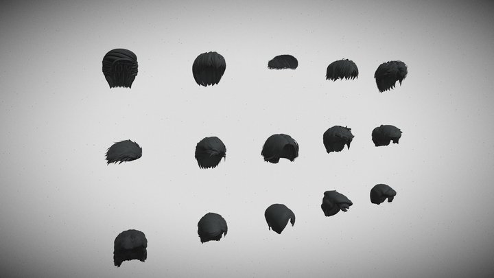 Wig 3D models - Sketchfab