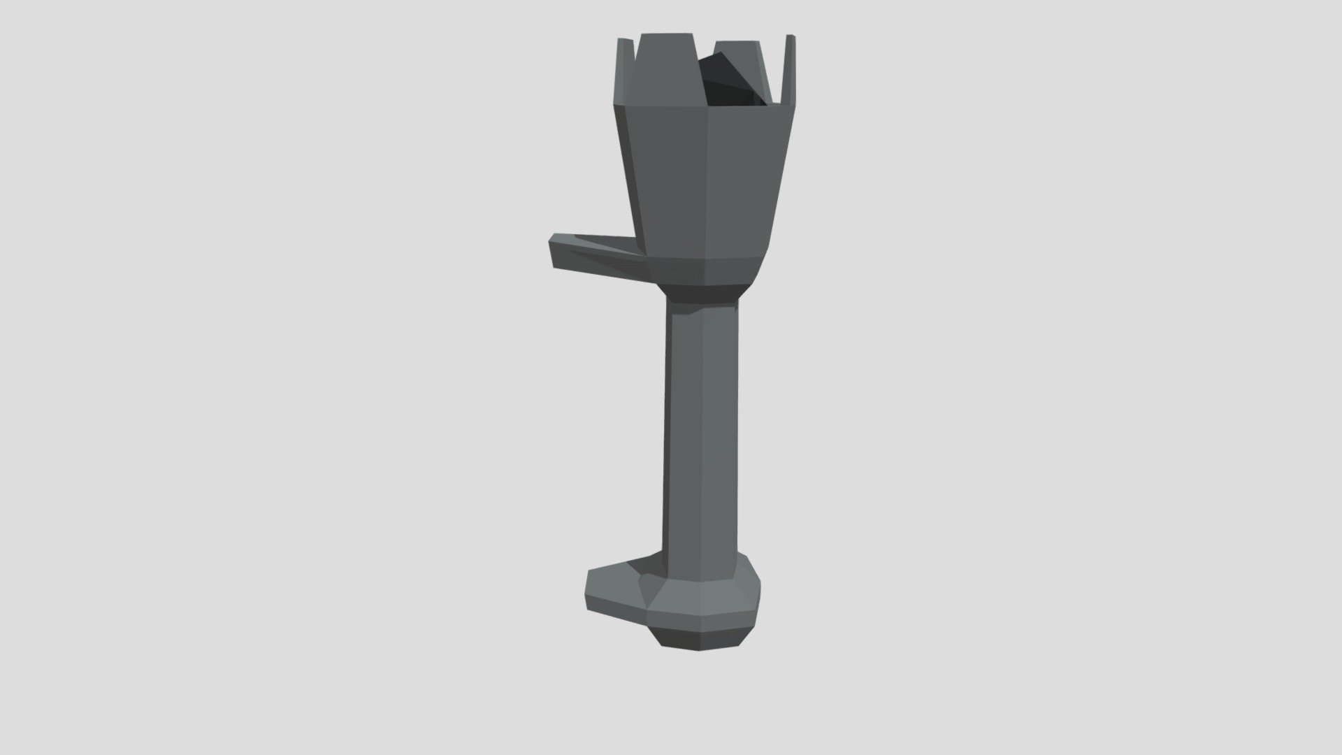 Wallmounted Stone Torch - Download Free 3D model by Slett Attila ...