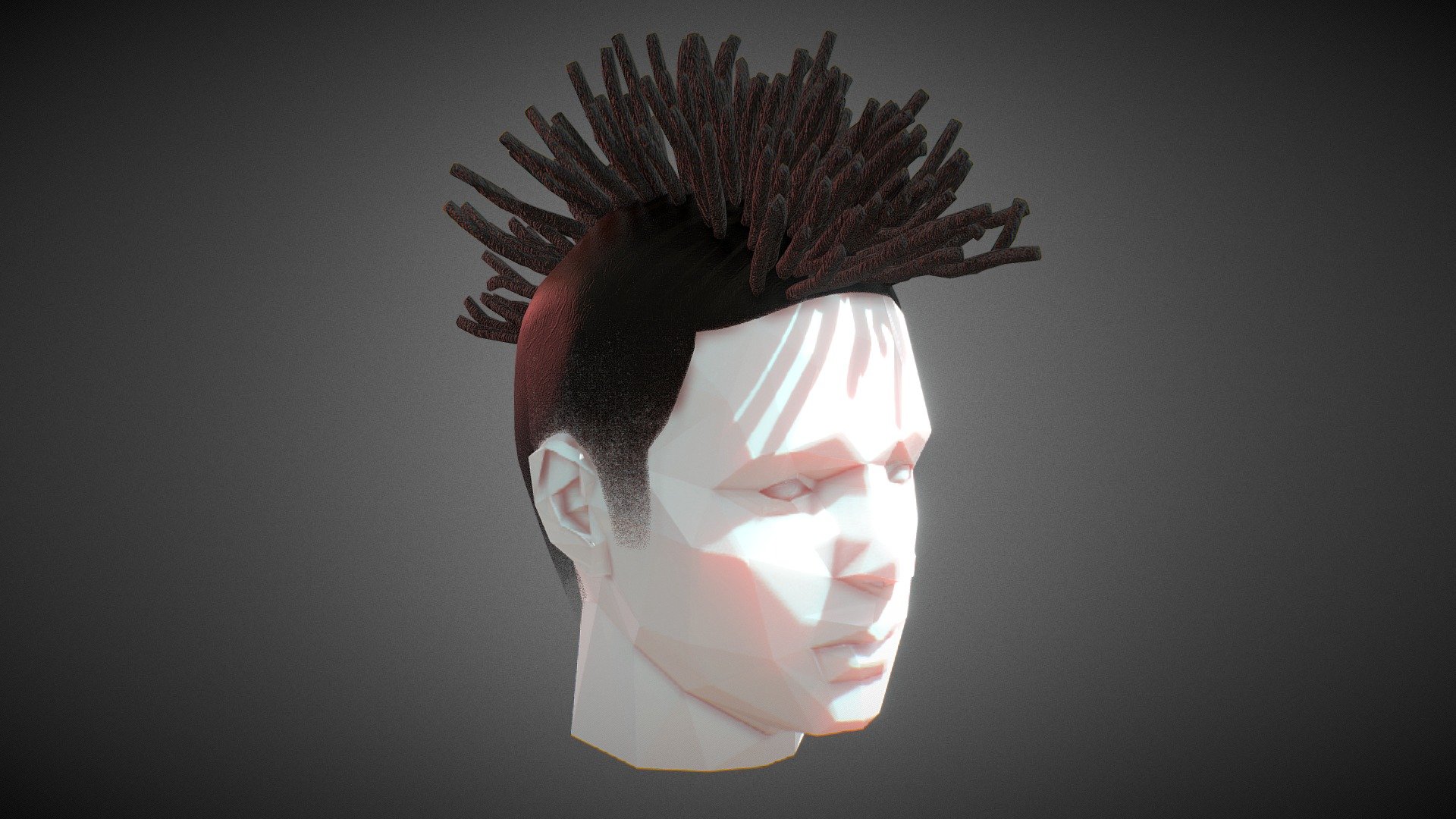 Mohawk Dreads - Buy Royalty Free 3D model by Tiko (@tikoavp) [3aff090 ...