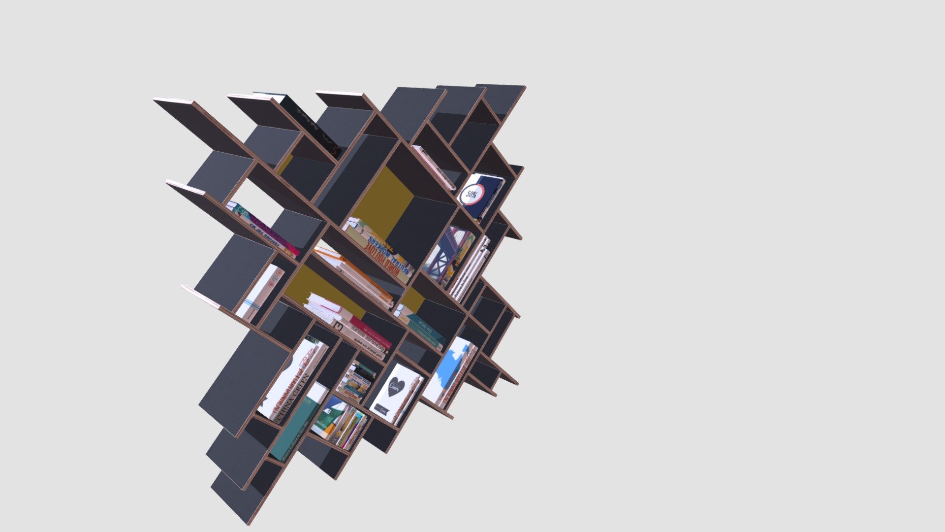 bookshelf - Buy Royalty Free 3D model by Evermotion [3aff0ab ...