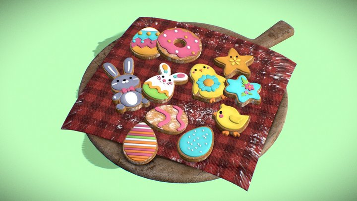 Cookie 3D models - Sketchfab
