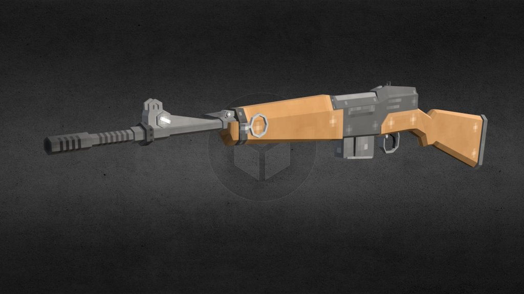 LowPoly MAS 49/56 - 3D model by StrykerTorstein [3b0199f] - Sketchfab