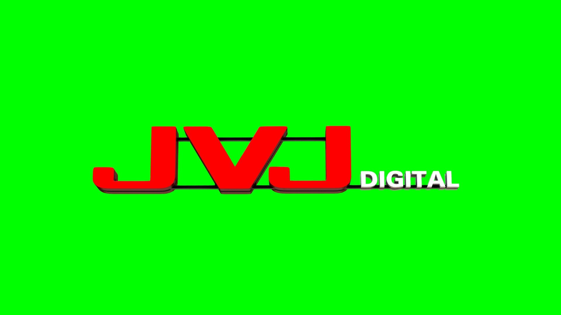 JVJ DIGITAL extruded Logo - 3D model by video.bkc.vn [3b026c4] - Sketchfab