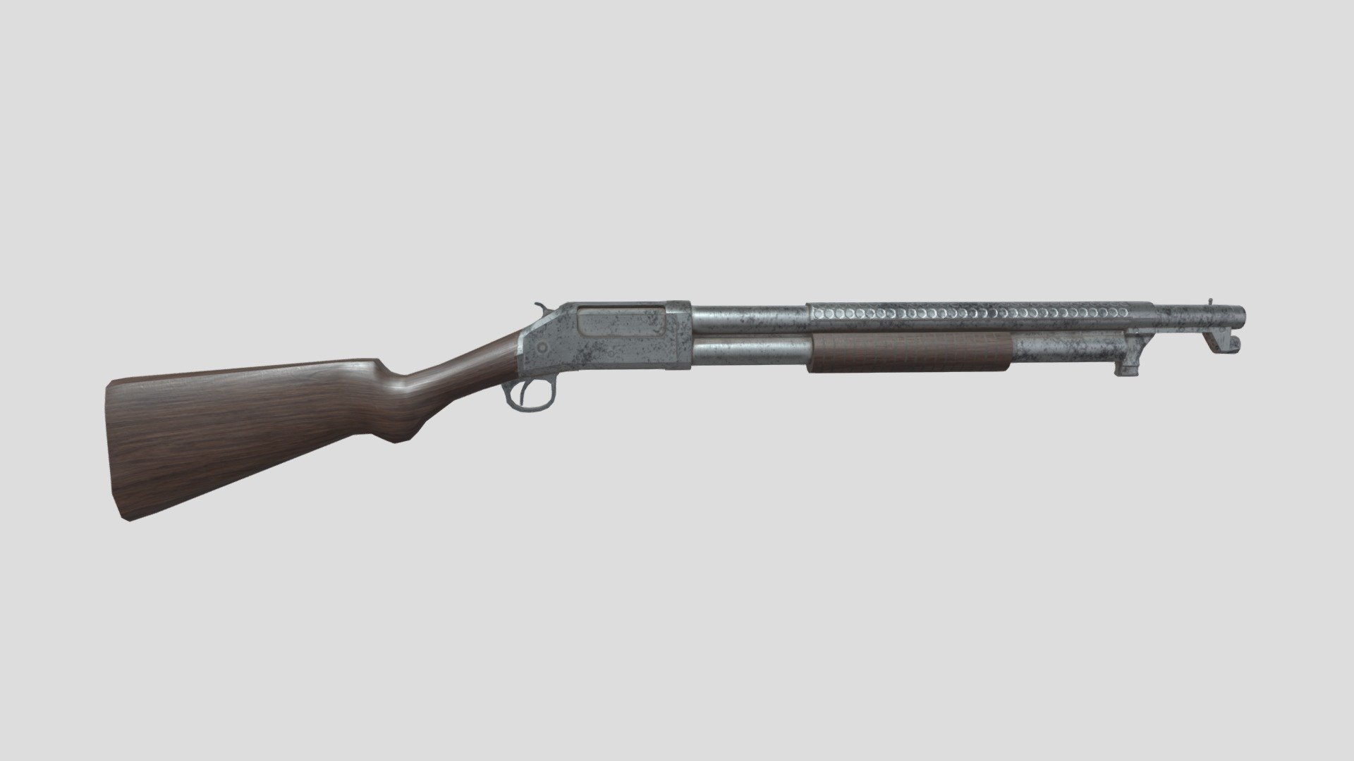 Winchester Model 1897 - Download Free 3D model by Austin_Emunson ...