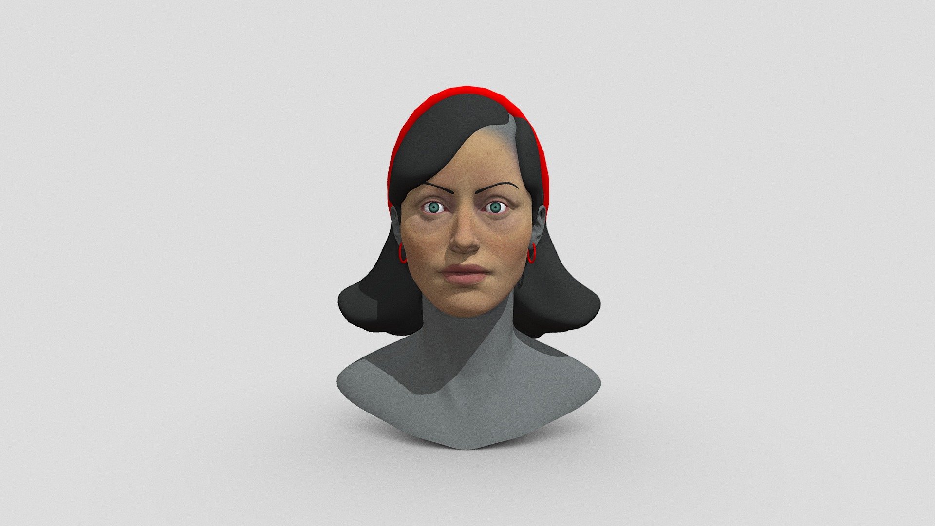 Semi realistic female bust - 3D model by reconpeanut [3b03495] - Sketchfab