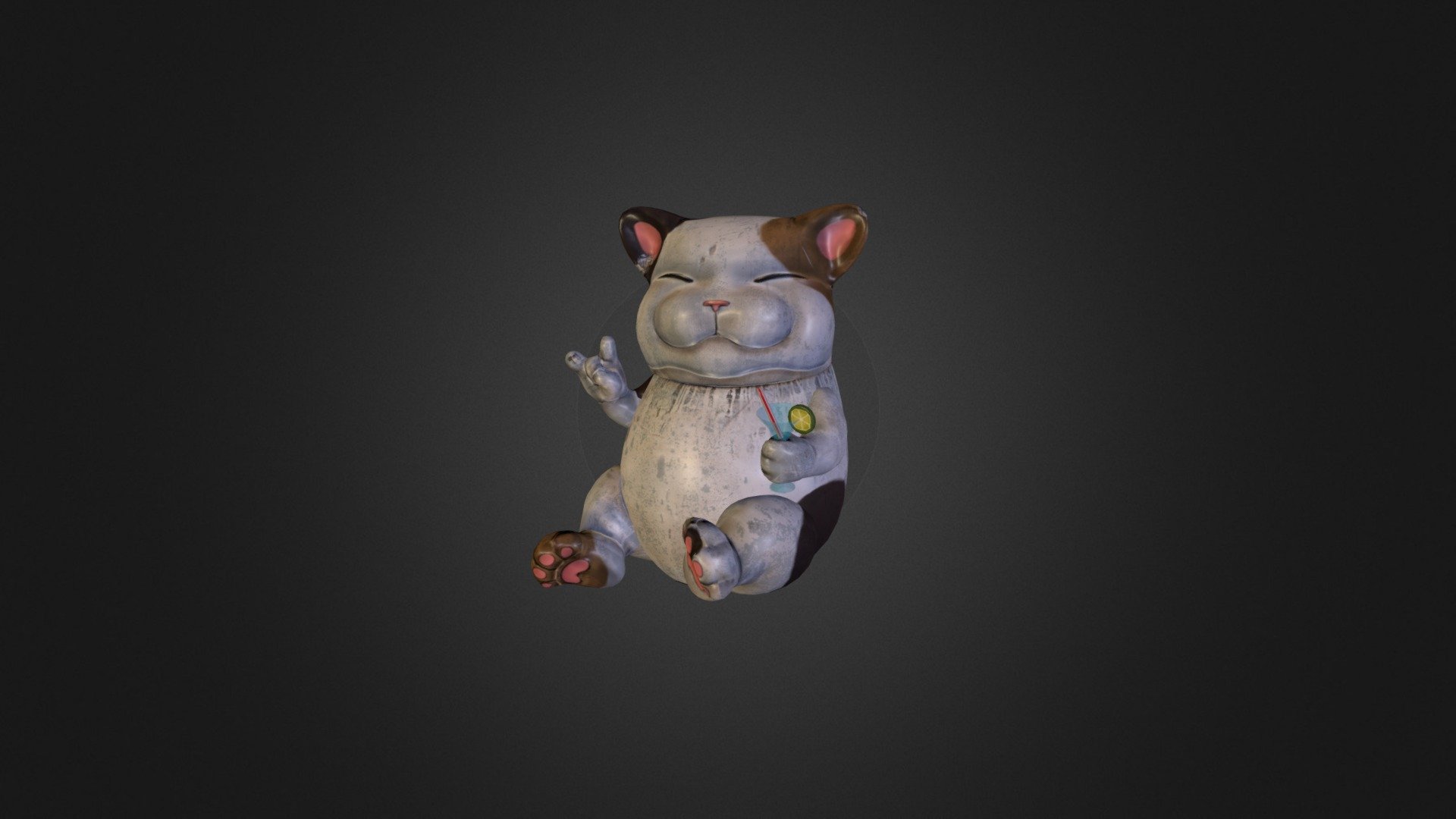 Clubbin' Cat - 3D model by xhainerin [3b03ac0] - Sketchfab