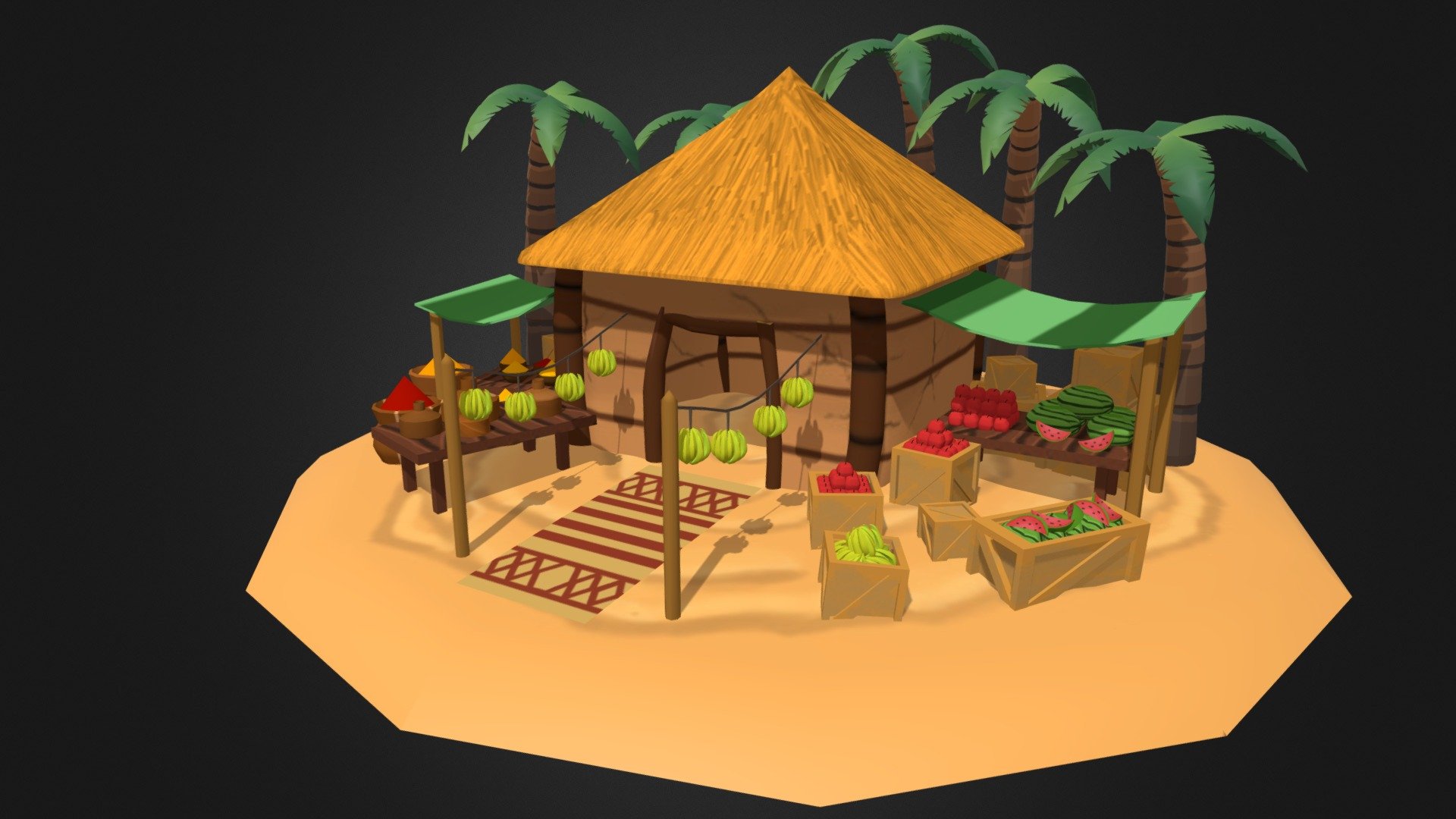 DAE Bazaar - 3D model by XanderGalle [3b06fa8] - Sketchfab