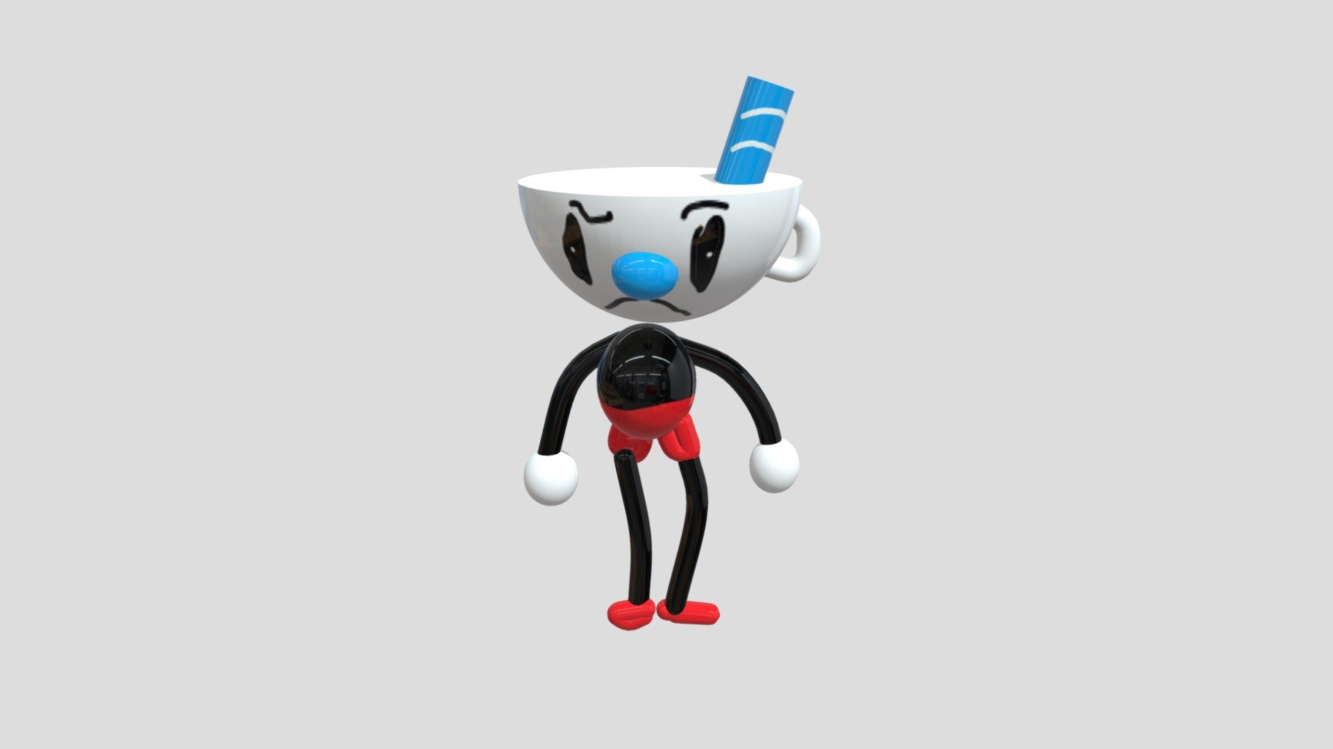 Cursed mugman - 3D model by ultraheavyblack [3b07a1c] - Sketchfab