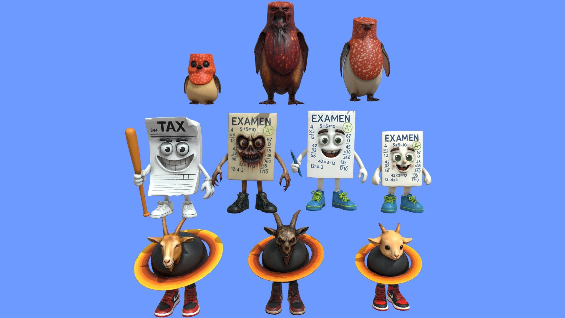 Italian Brainrot Characters Animated v10 - 3D model by KAG3D [3b07d41 ...