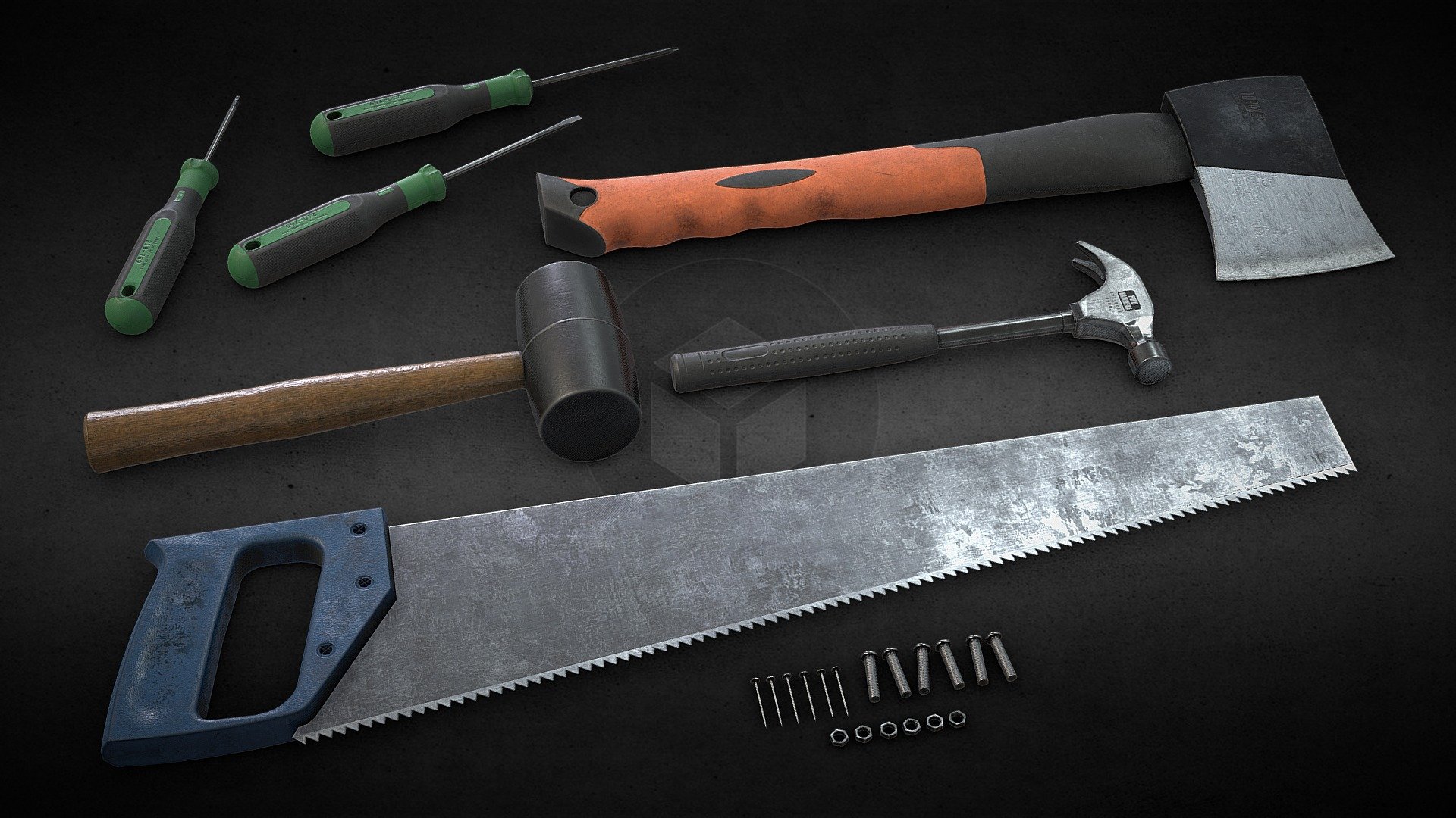 Tools Bundle - 3D model by Patrick Faulkner (@PatrickF) [3b096a3 ...