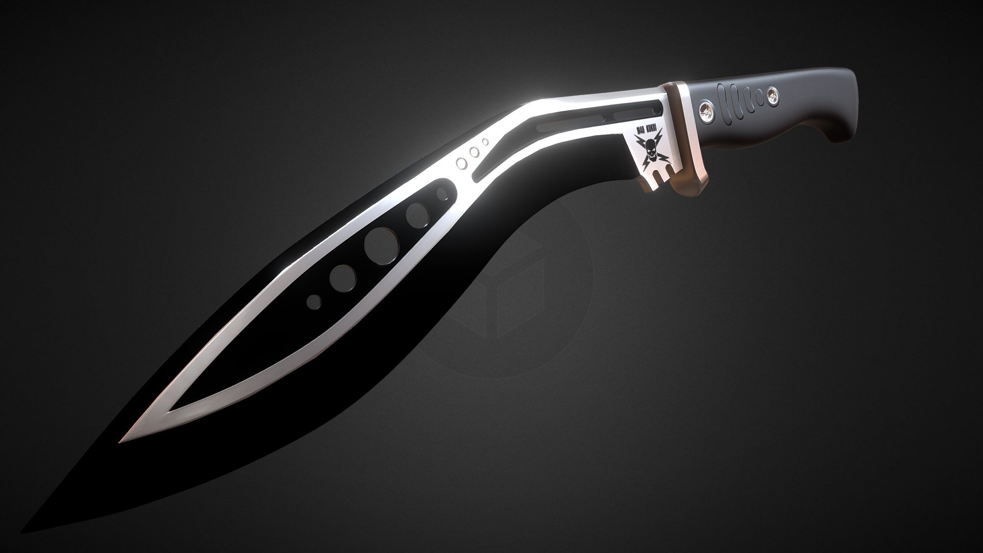 United Cutlery M48 Kukri - Download Free 3D model by Abdooelsabry [3b0bd61] - Sketchfab