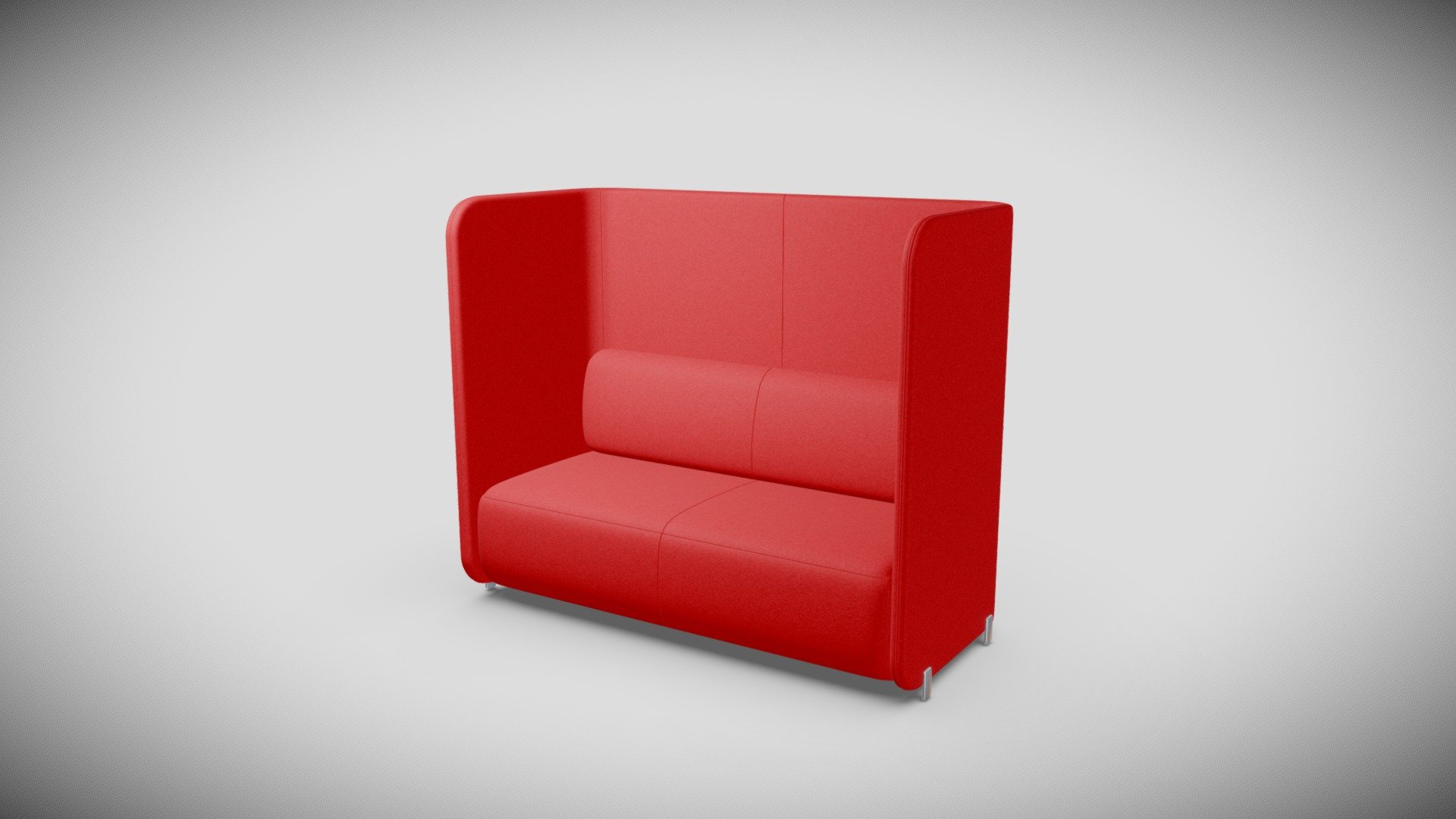 Bernhardt-CODE, 2 Seat Sofa with Standard Wall - 3D model by Mirom ...