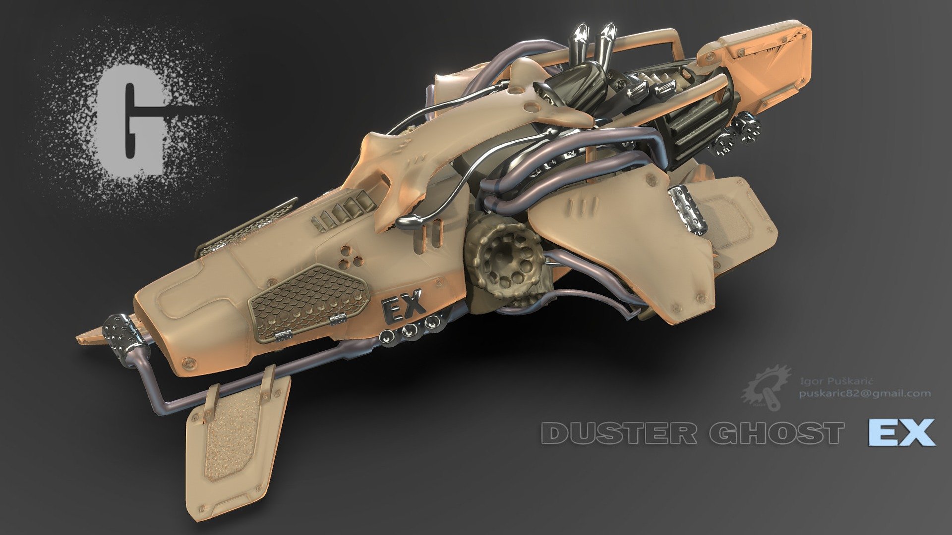 Duster Ghost EX - Buy Royalty Free 3D model by iggy-design [3b0ee71] - Sketchfab Store