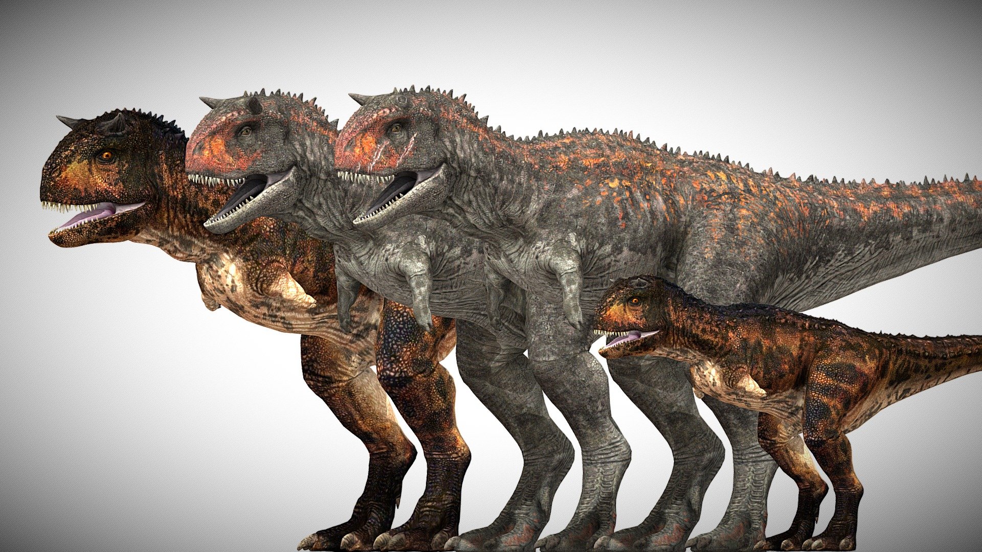 Jurassic World Carnotaurus Pack - Download Free 3D model by ...