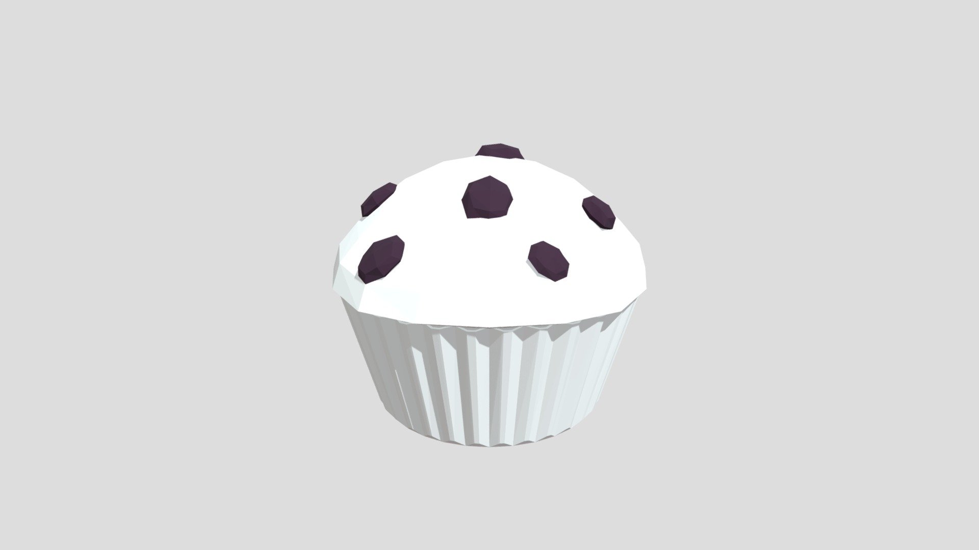 Blueberry muffin from Poly by Google - Download Free 3D model by ...