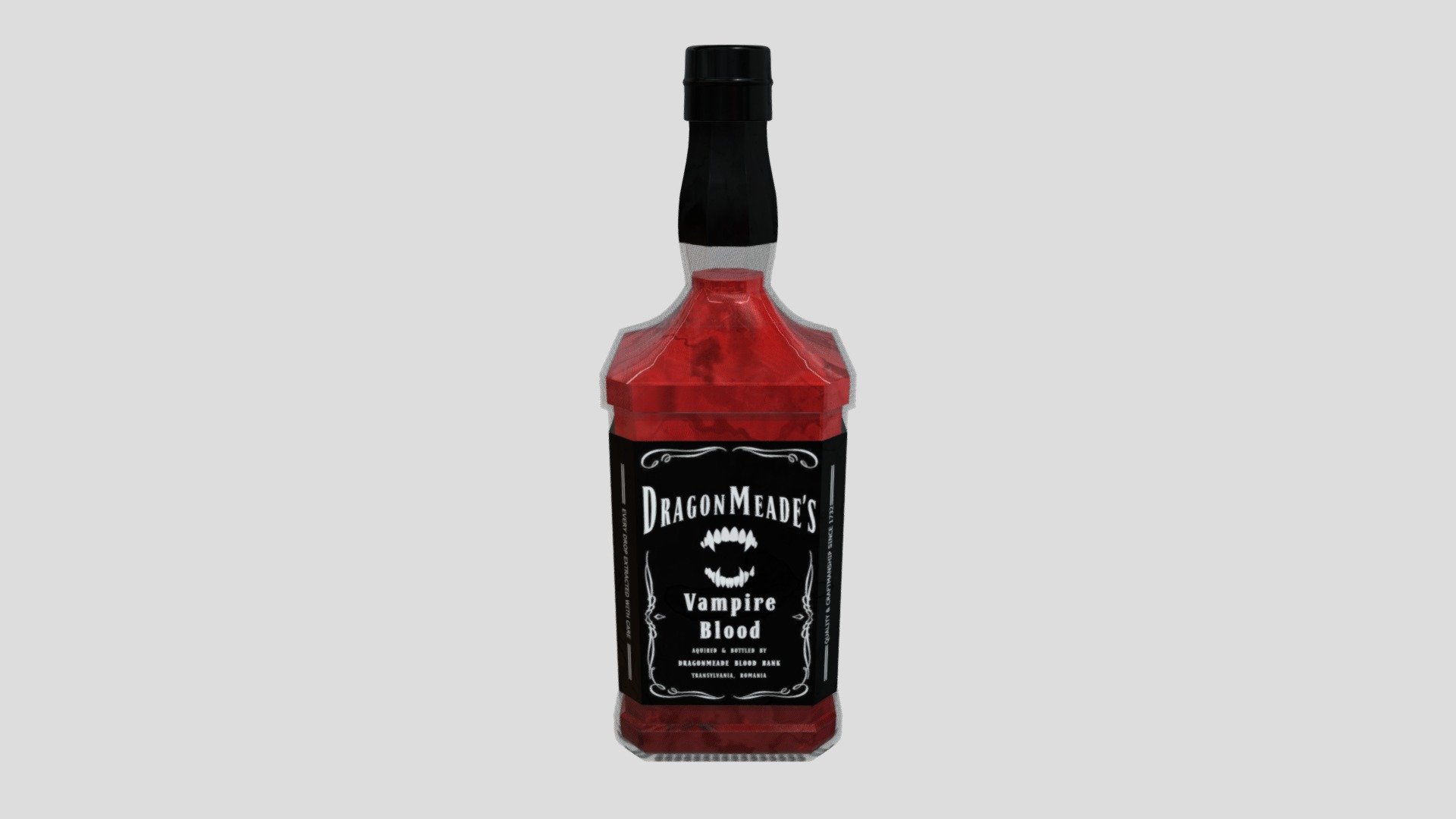 Vampire Blood Bottle: Remake 1 - 3D model by TJMmason [3b12754] - Sketchfab