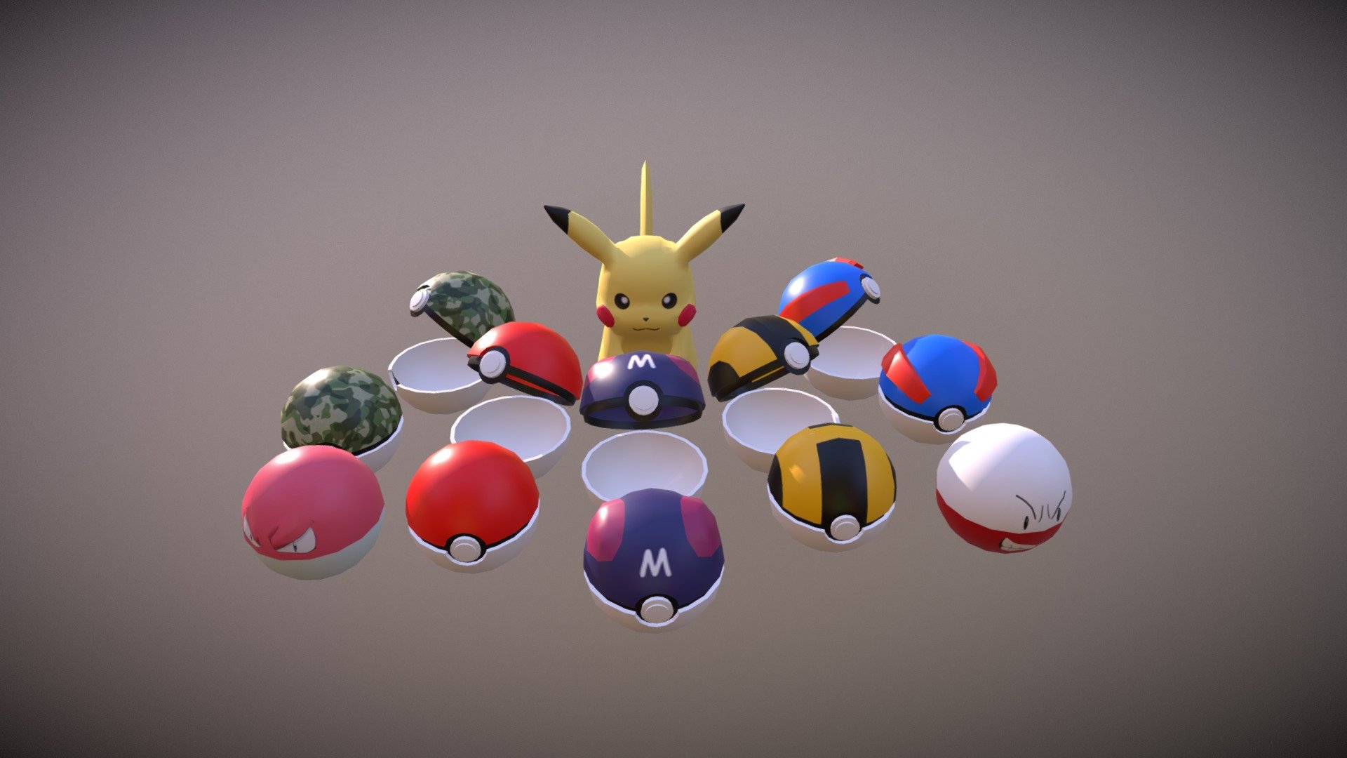 Pokemon - Download Free 3D model by KonAwako [3b1454c] - Sketchfab