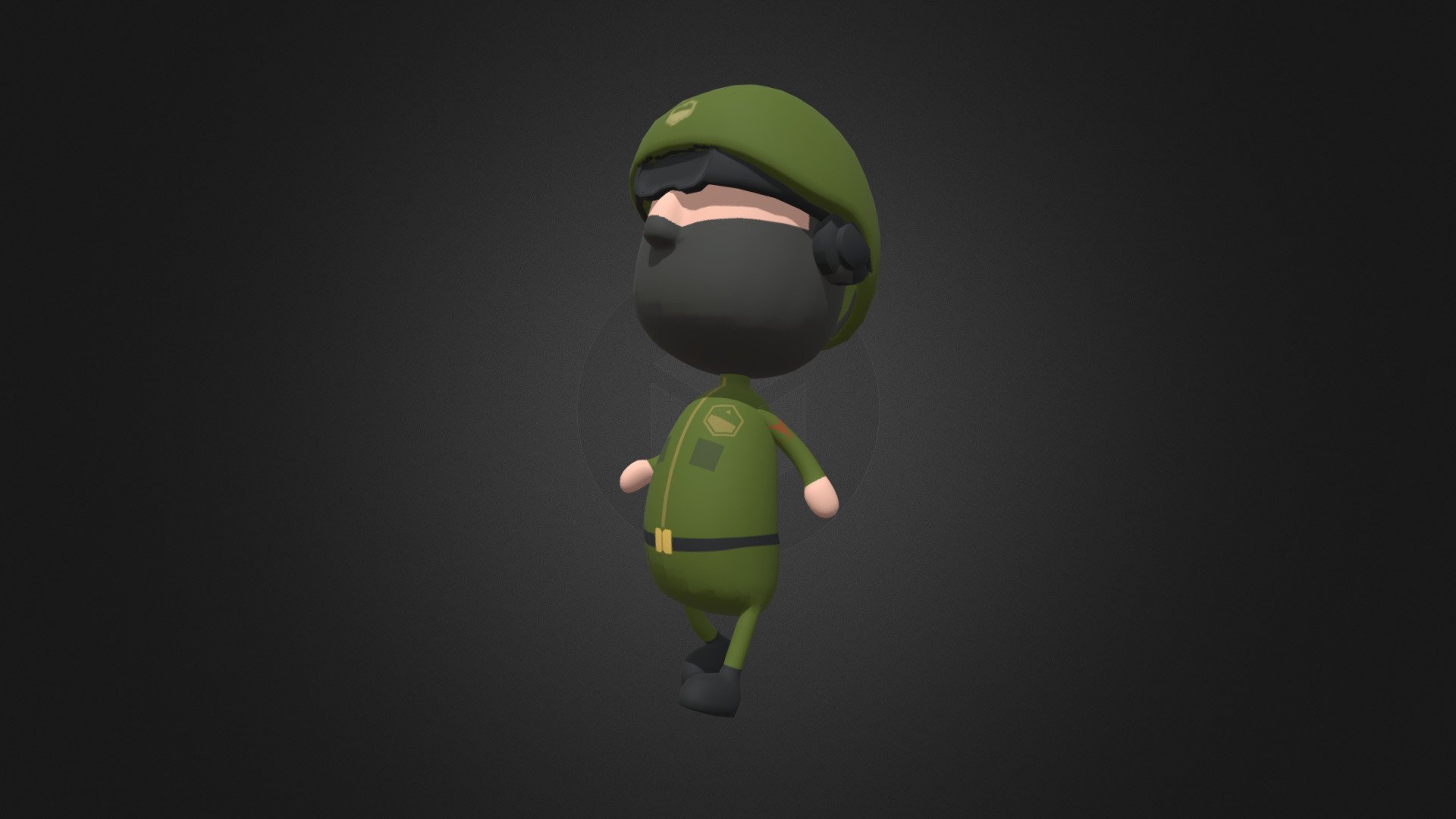Bean Series：Solider Bean(Game Ready) - Buy Royalty Free 3D model by ...