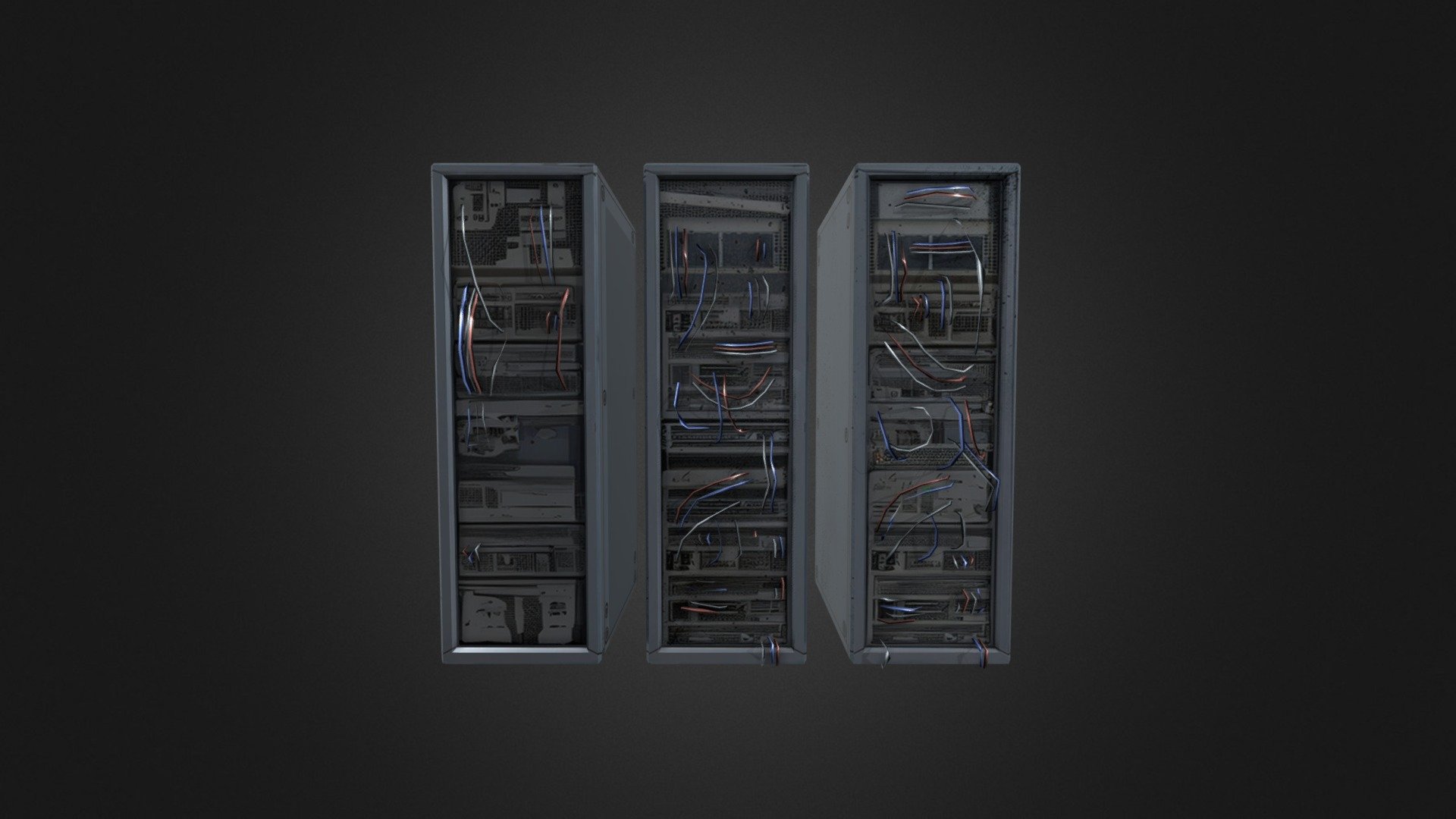 Network Server Rack - Download Free 3D model by Khoa Nguyen (@ngdkh ...
