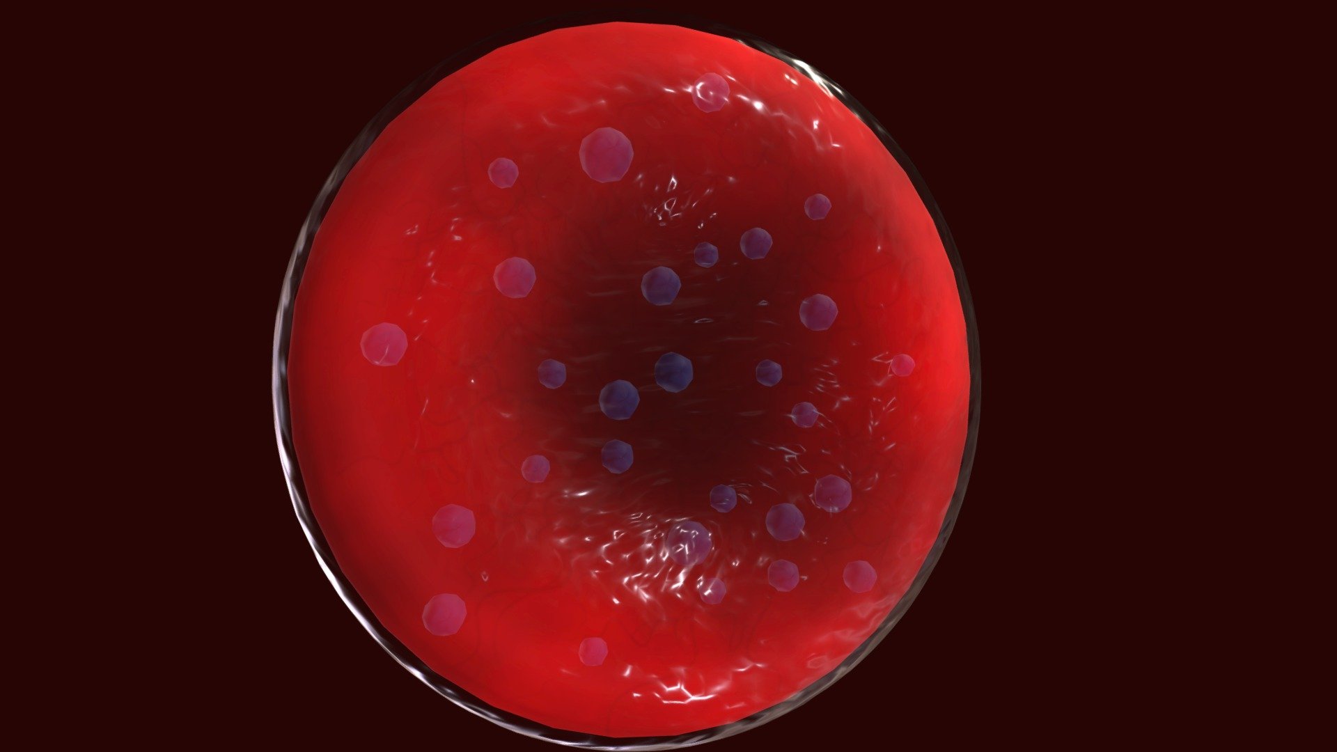 Basophilic Stippling of a Red Blood Cell - 3D model by gedrose [3b1747c ...