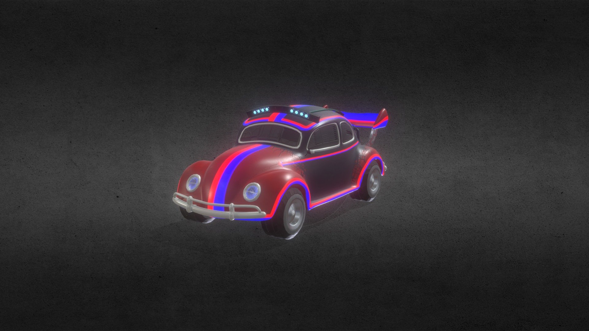 GameArt - Cyberpunk VW Bettle 1969 - 3D model by daniigine [3b18a55 ...