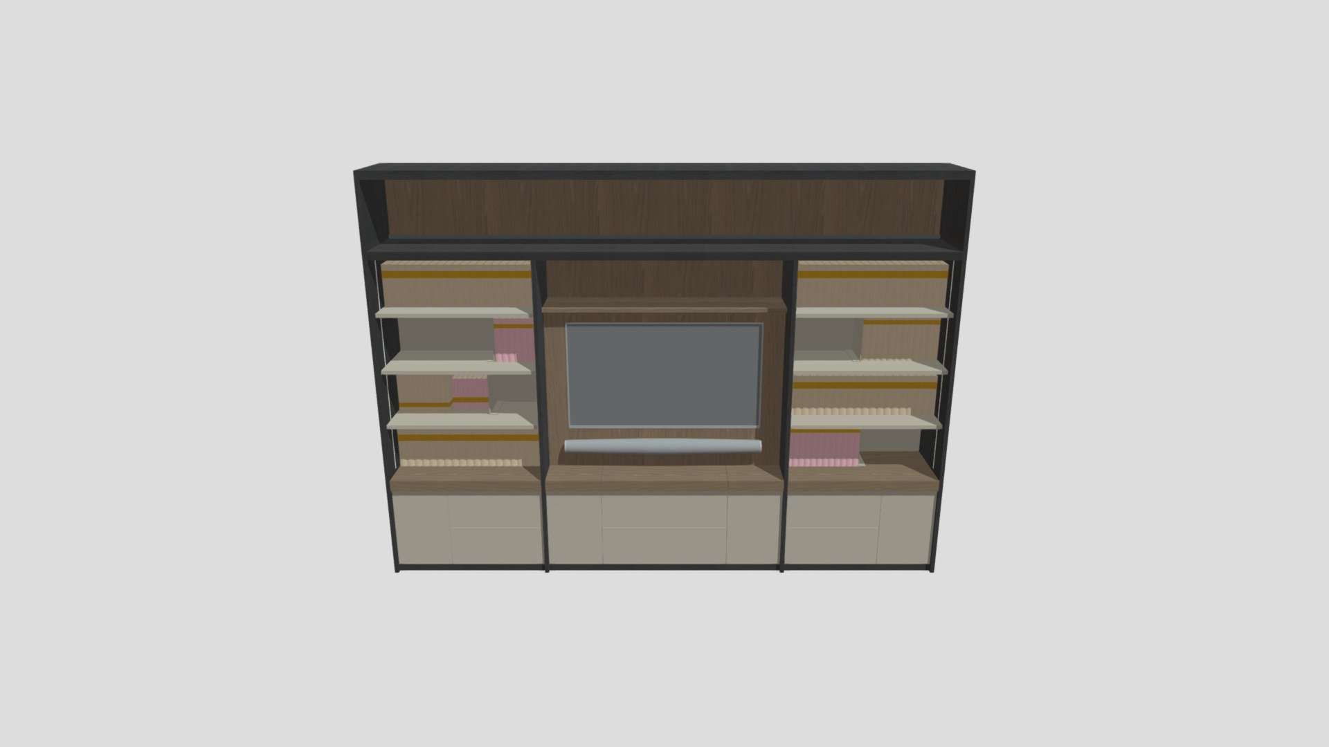 Mueble TV-OGS - Download Free 3D model by ajercic [3b1a1e4] - Sketchfab