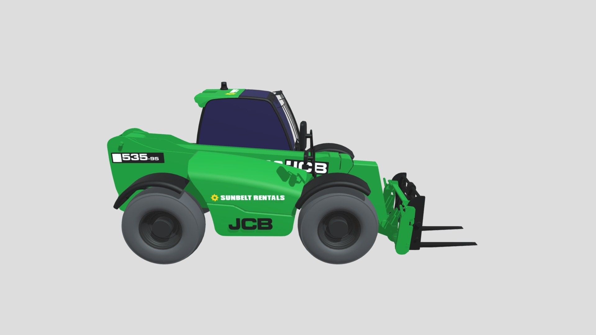 Sunbelt Rentals Telehandler 535-95 With Forks - 3D model by bimstore ...