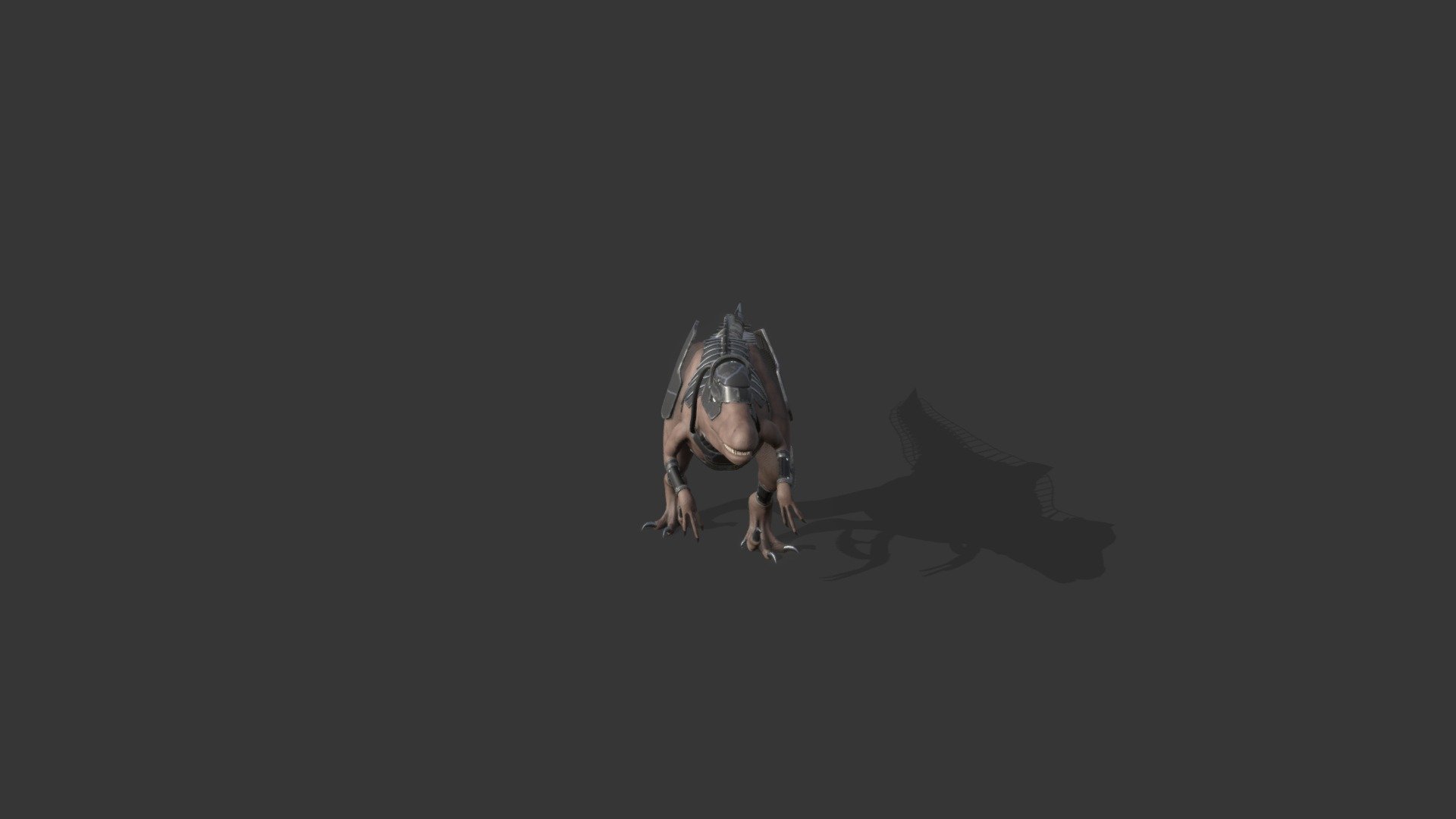 Futuristic Utahraptor - 3D model by sparlok (@nitro.anvil) [3b1ecd9 ...