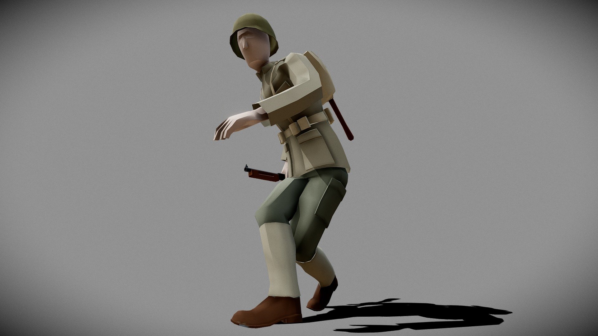 American soldier - 3D model by ChemicalFX (@ChemicalFX_YT) [3b21945 ...