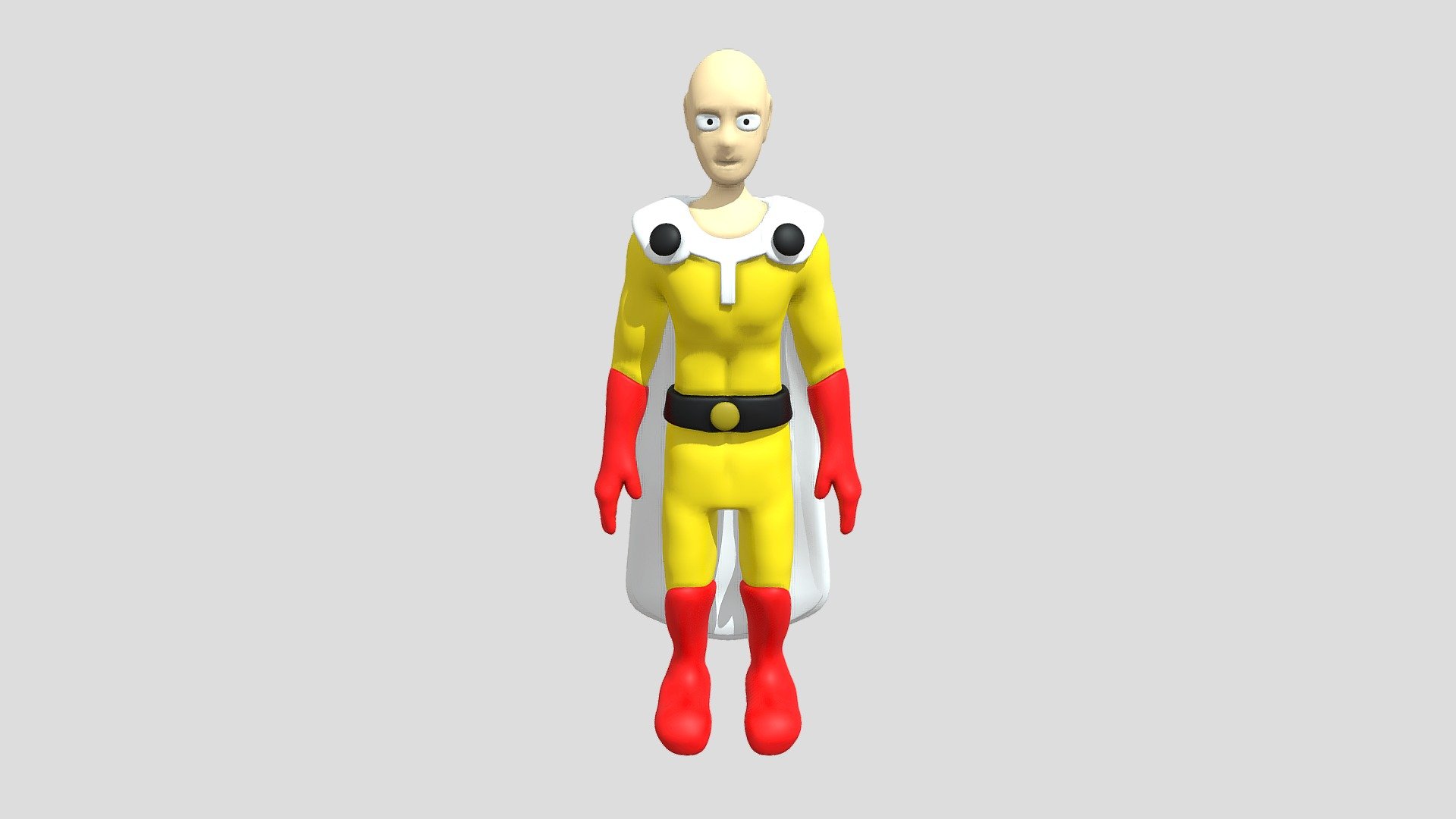 Saitama - 3D model by gabriel1803cs [3b223be] - Sketchfab