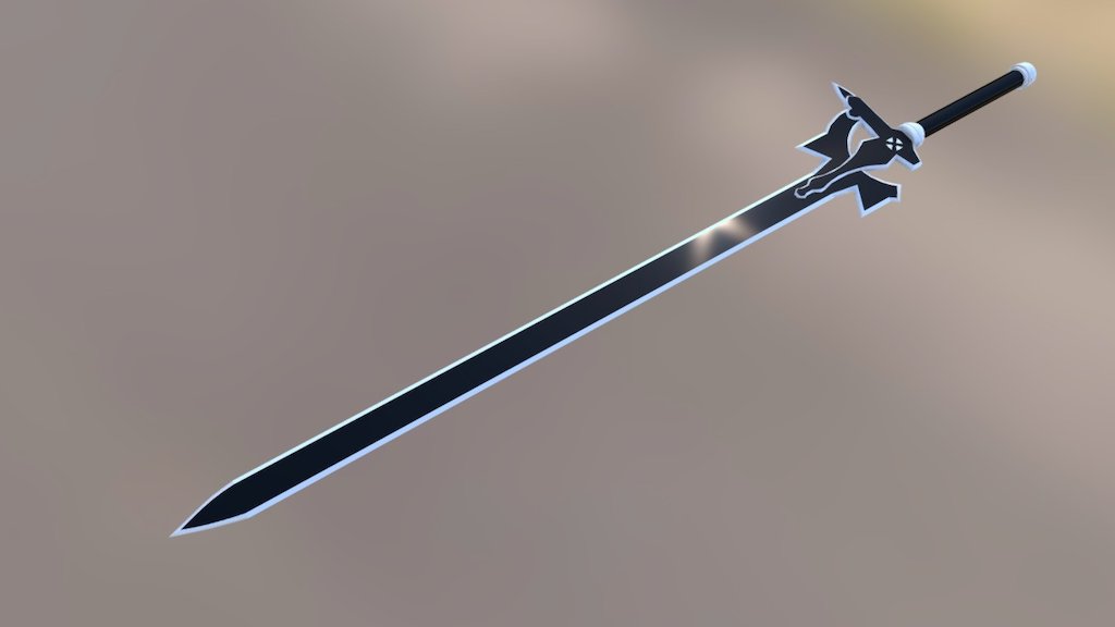SAO Kirito Elucidator - 3D model by wushu06339 [3b23f4c] - Sketchfab