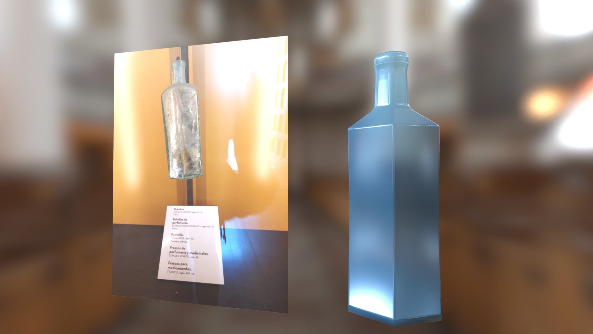 Botella hexagonal antigua - Download Free 3D model by franciscomedina77 ...