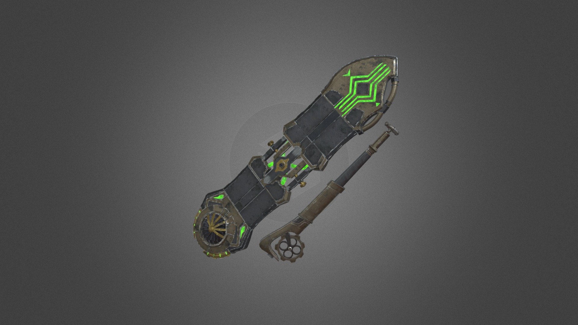 Ekko Hoverboard game-ready fanart - Download Free 3D model by ...